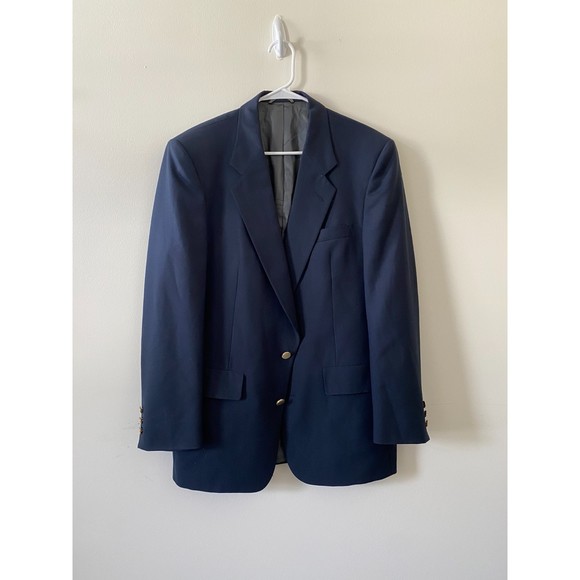 Dior | Suits & Blazers | Vintage Christian Dior Navy Blue Gold Button ...